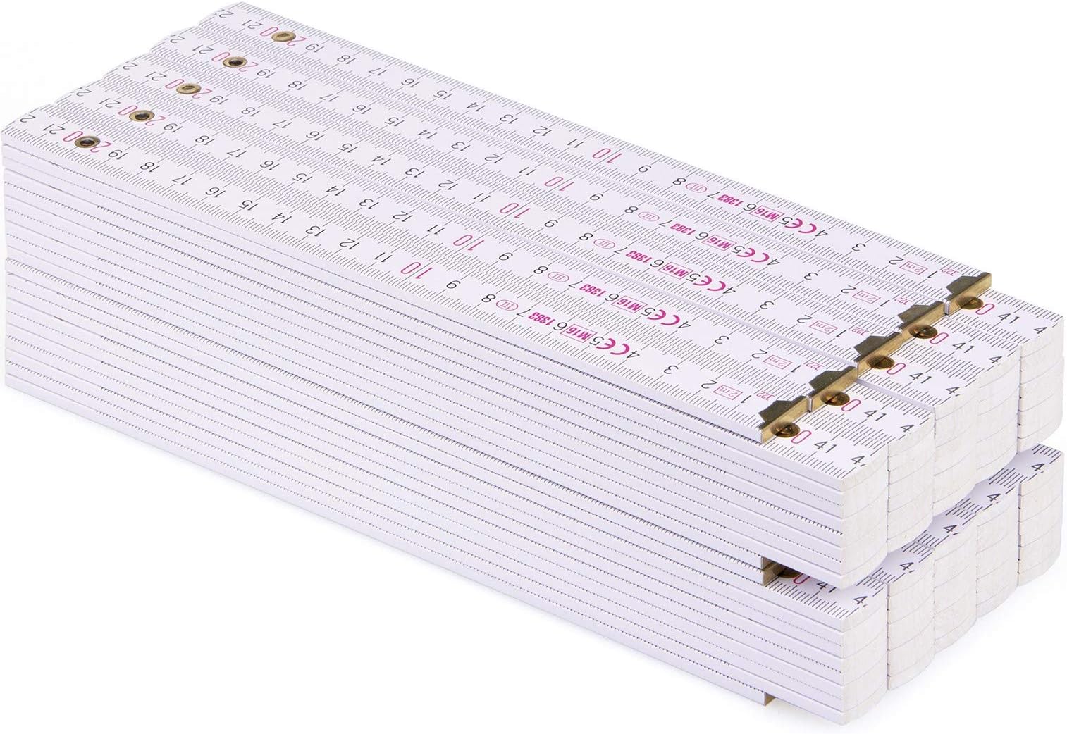 Metrie BLOCK72 Holz Zollstock/Zollstöcke 1x Stück|2m langer ...