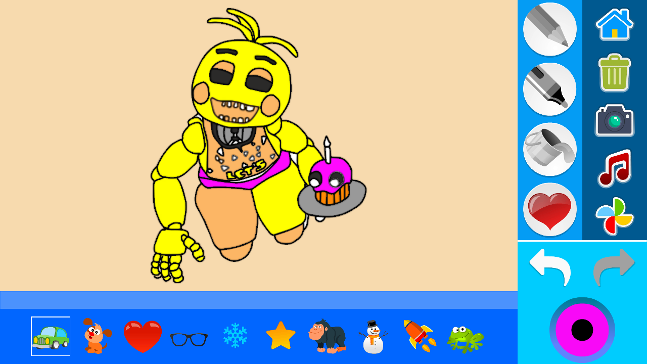 Chica coloring book Game - App on Amazon Appstore