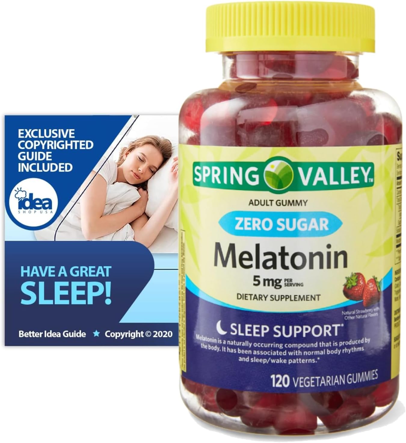 Amazon.com: Vitafusion Sleep Well Melatonin Gummies Sugar Free, 60 Each ...