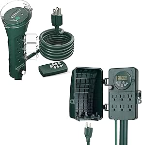 Amazon.com: BN-LINK 7 Day Heavy Duty Outdoor Digital Stake Timer with ...