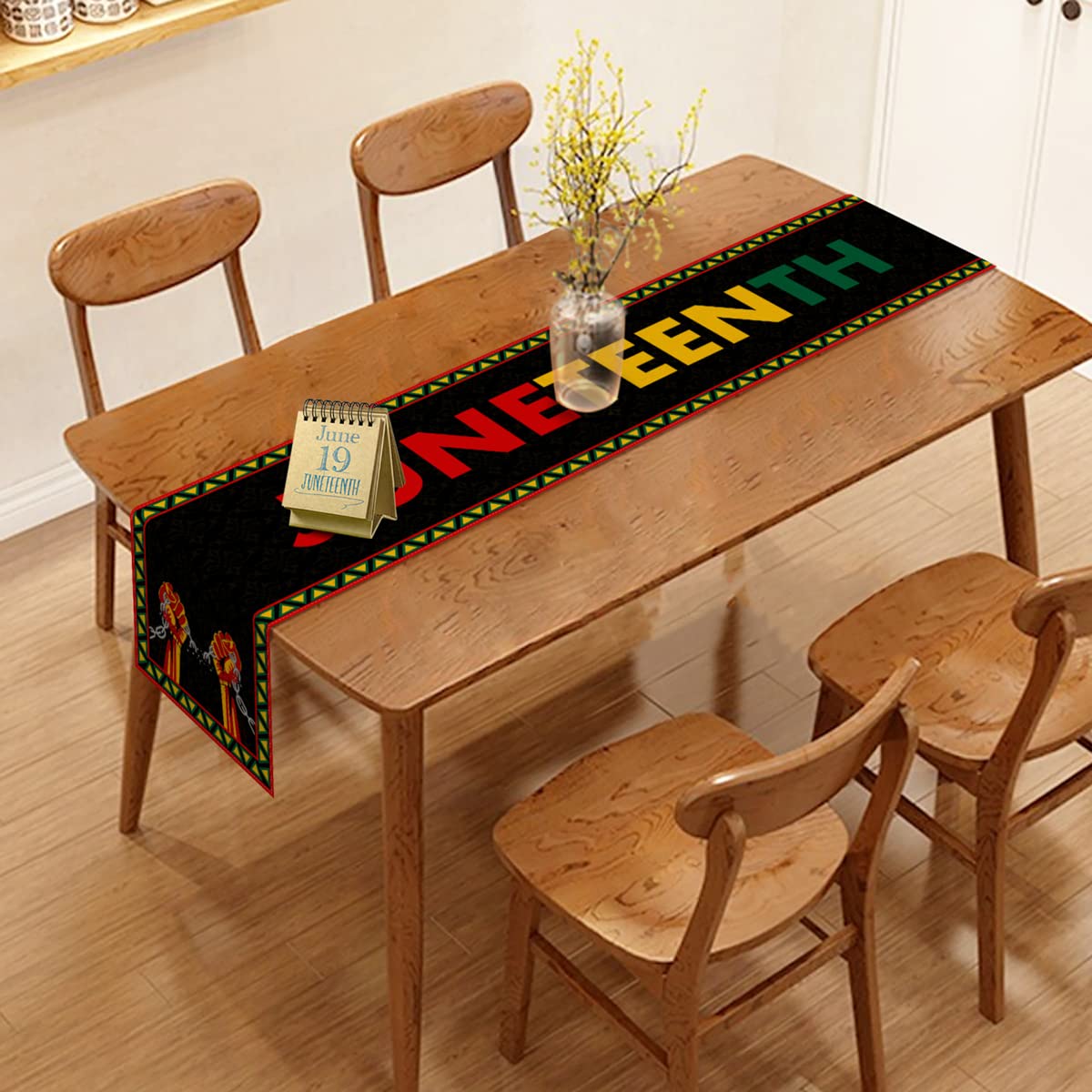Vohado Linen Juneteenth Table Runner Black Pride Africa American ...