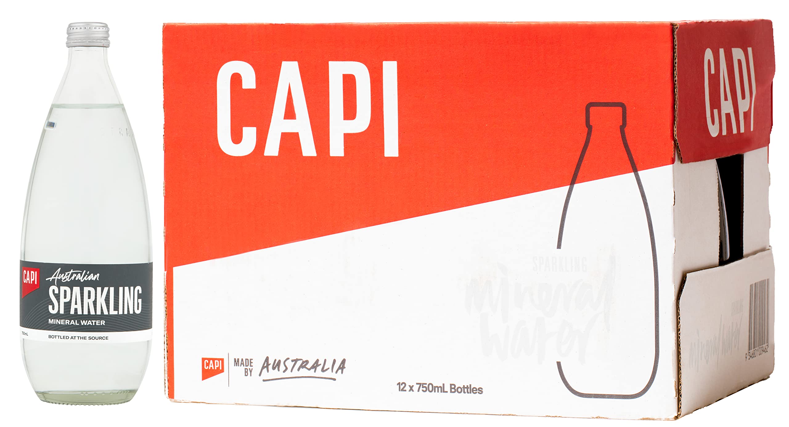 CAPI Sparkling Mineral Water, 750 mL x 12 : Amazon.com.au: Pantry Food & Drinks