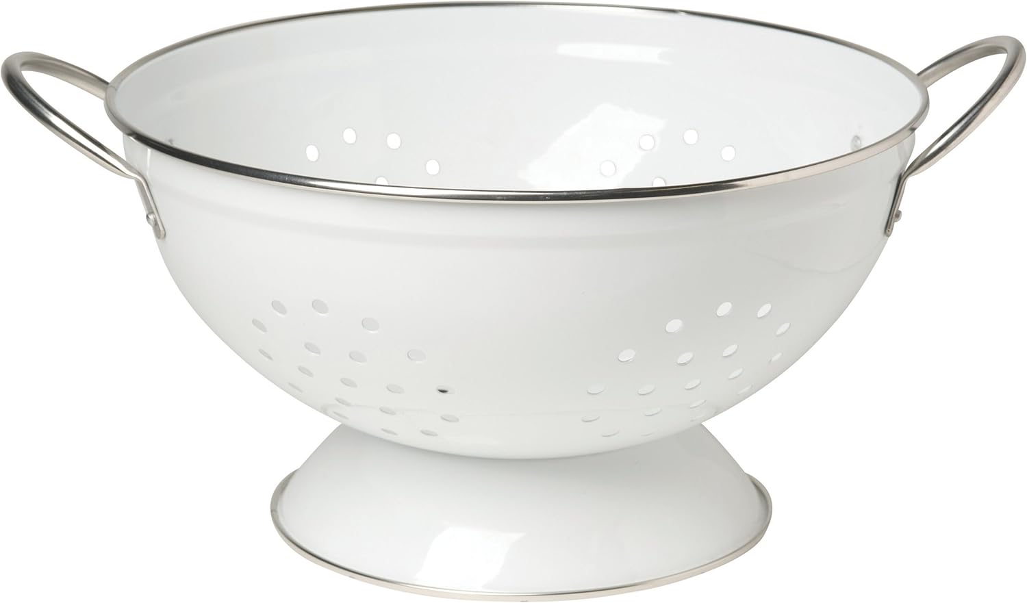Amazon.com: Now Designs Metal Colander, 3-Quart, White: Home & Kitchen