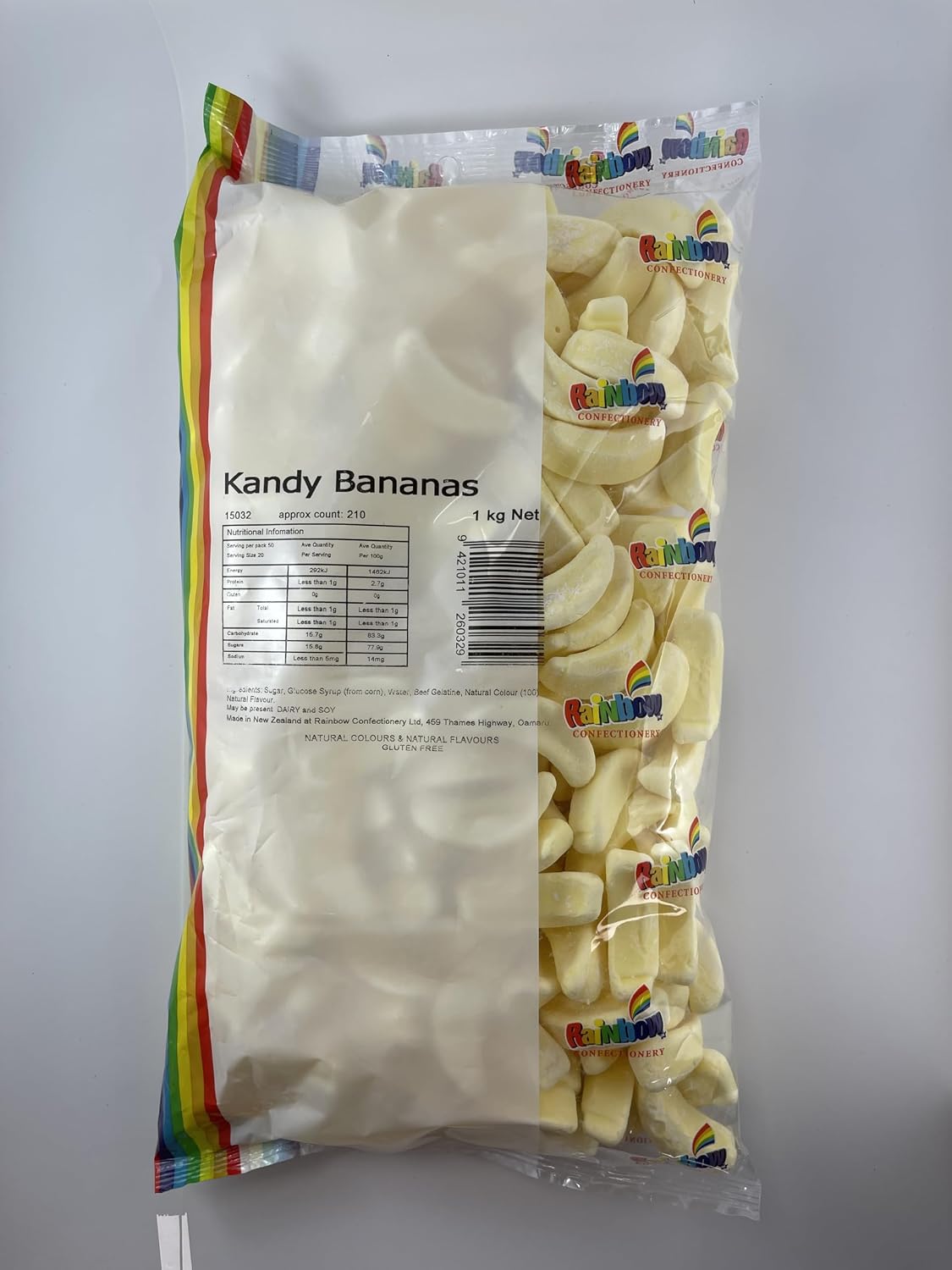 Rainbow Confectionery NZ Kandy Bananas 1kg Bag : Amazon.com.au: Grocery