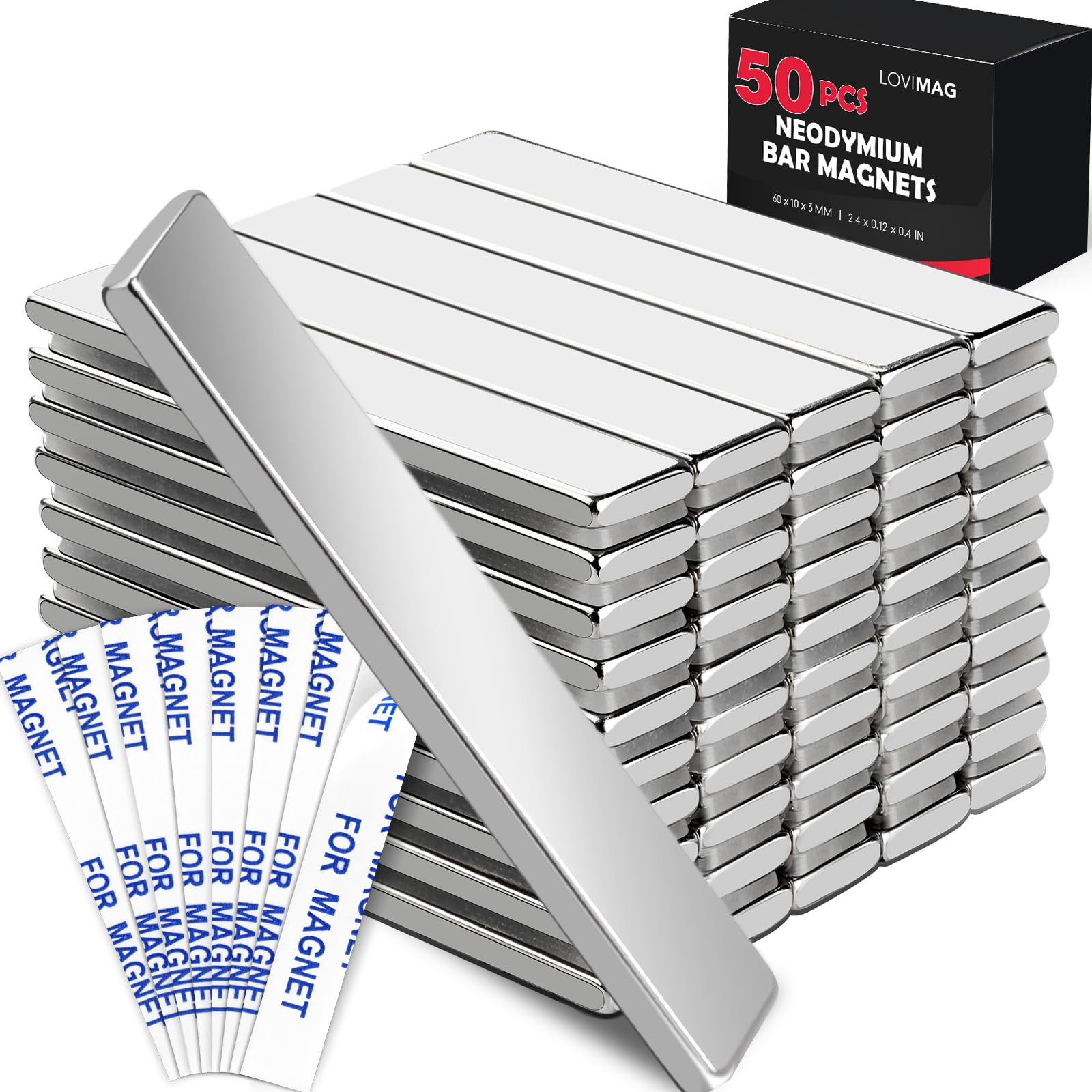 Snapklik.com : LOVIMAG Waterproof Strong Rare Earth Bar Magnets ...