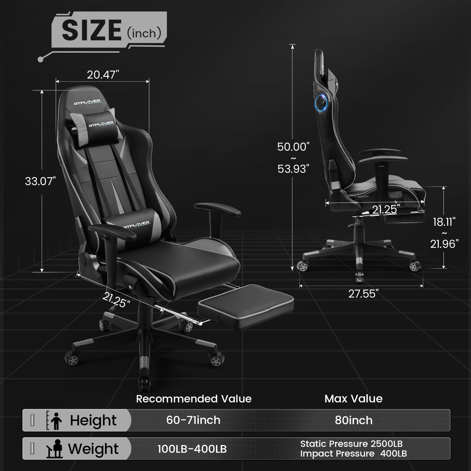 Snapklik.com : GTPLAYER Gaming Chair