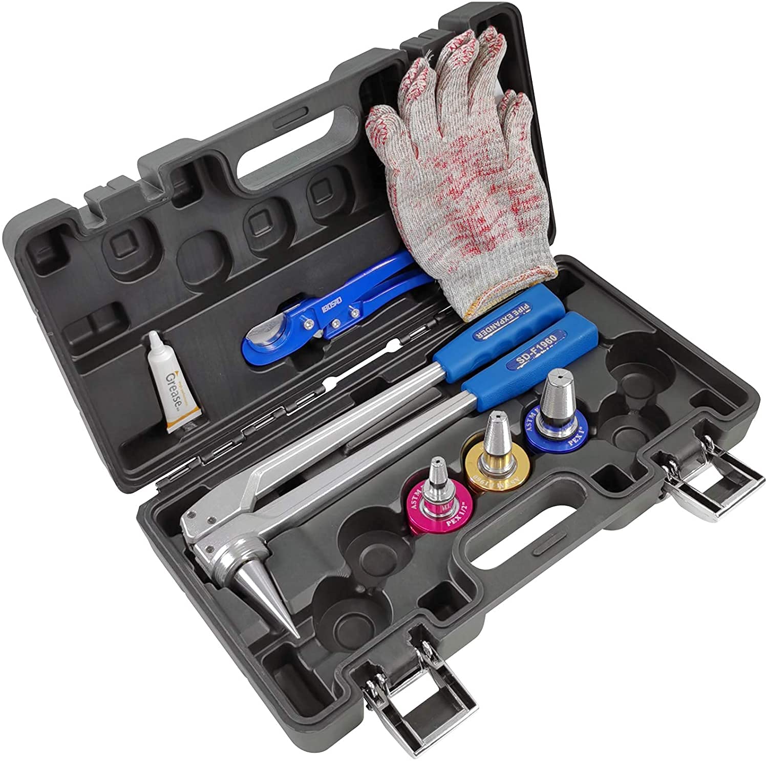Buy IBOSAD Manual PEX Pipe Expander Tool Kit with 1/2",3/4",1 ...