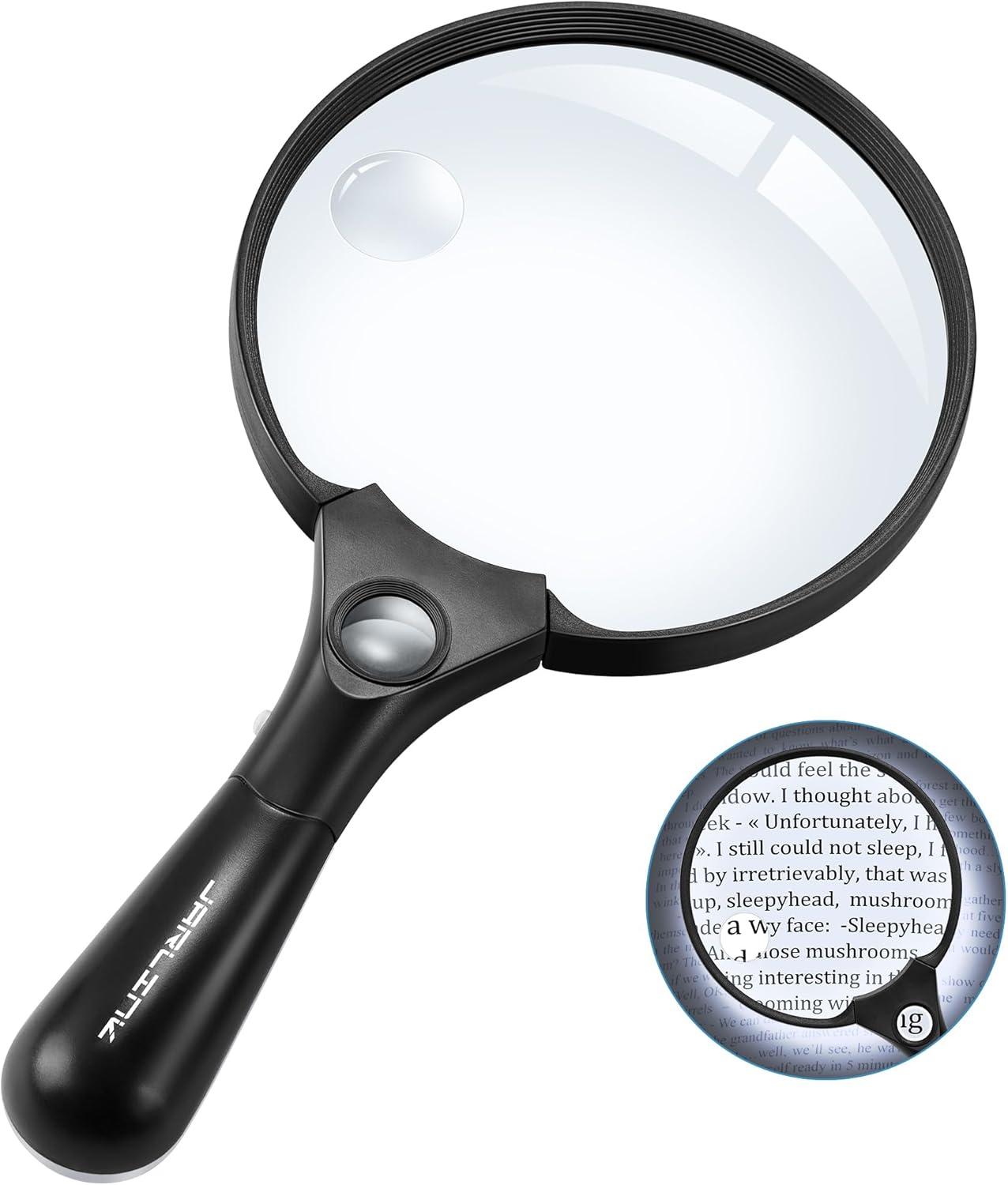 Amazon.com: JARLINK Large Magnifying Glass with Light, 10X 20X 45X ...