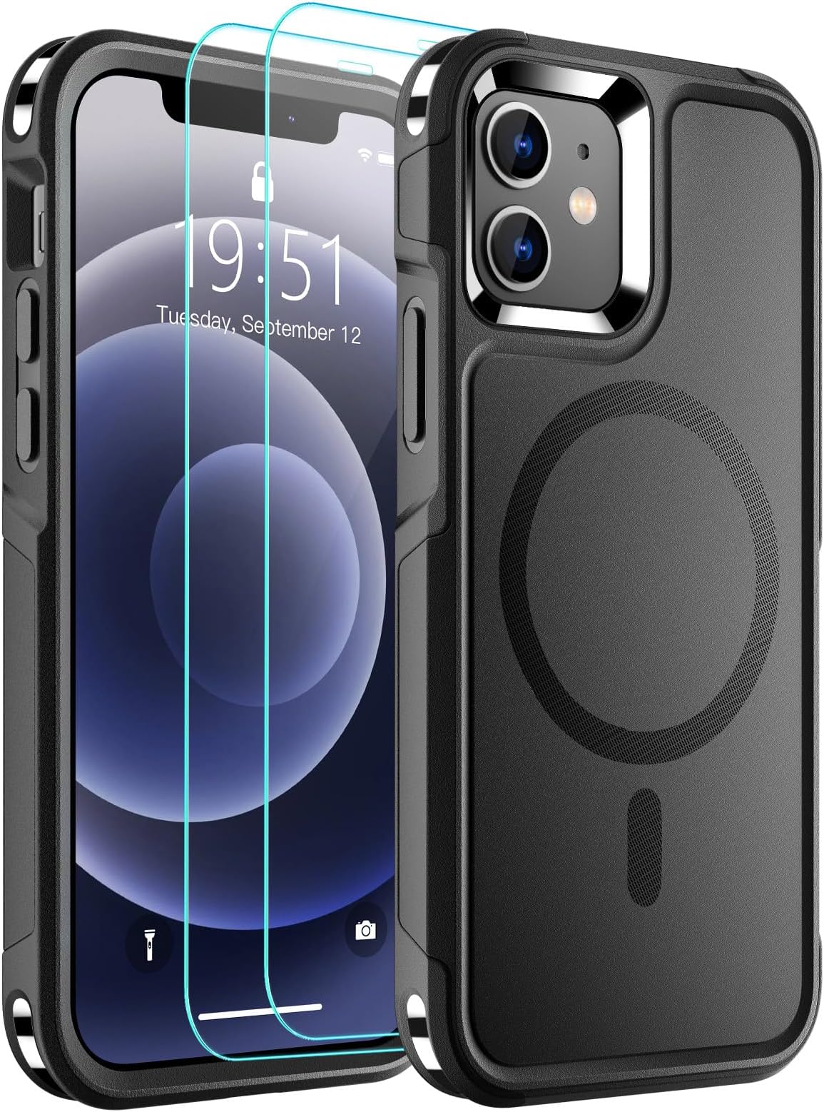 Amazon.com: ORETECH Magnetic for iPhone 12 Case/iPhone 12 Pro Case ...