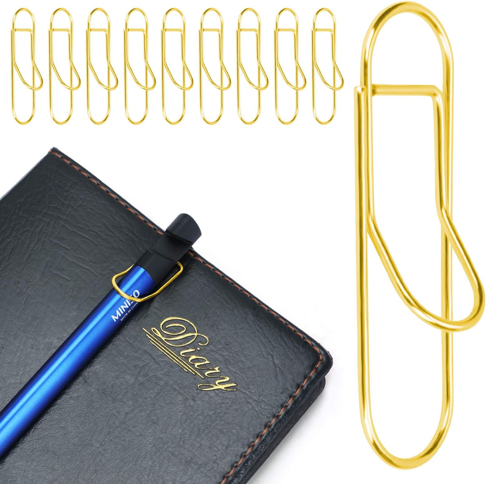 Amazon.com : NIOIPXA Pen Clip,Metal Pen Clips Paperclip Pen Holders ...