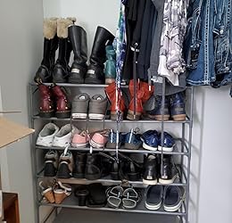 Amazon.com: Whitmor Spacemaker 6-Tier Shelves, Gunmetal : Home & Kitchen