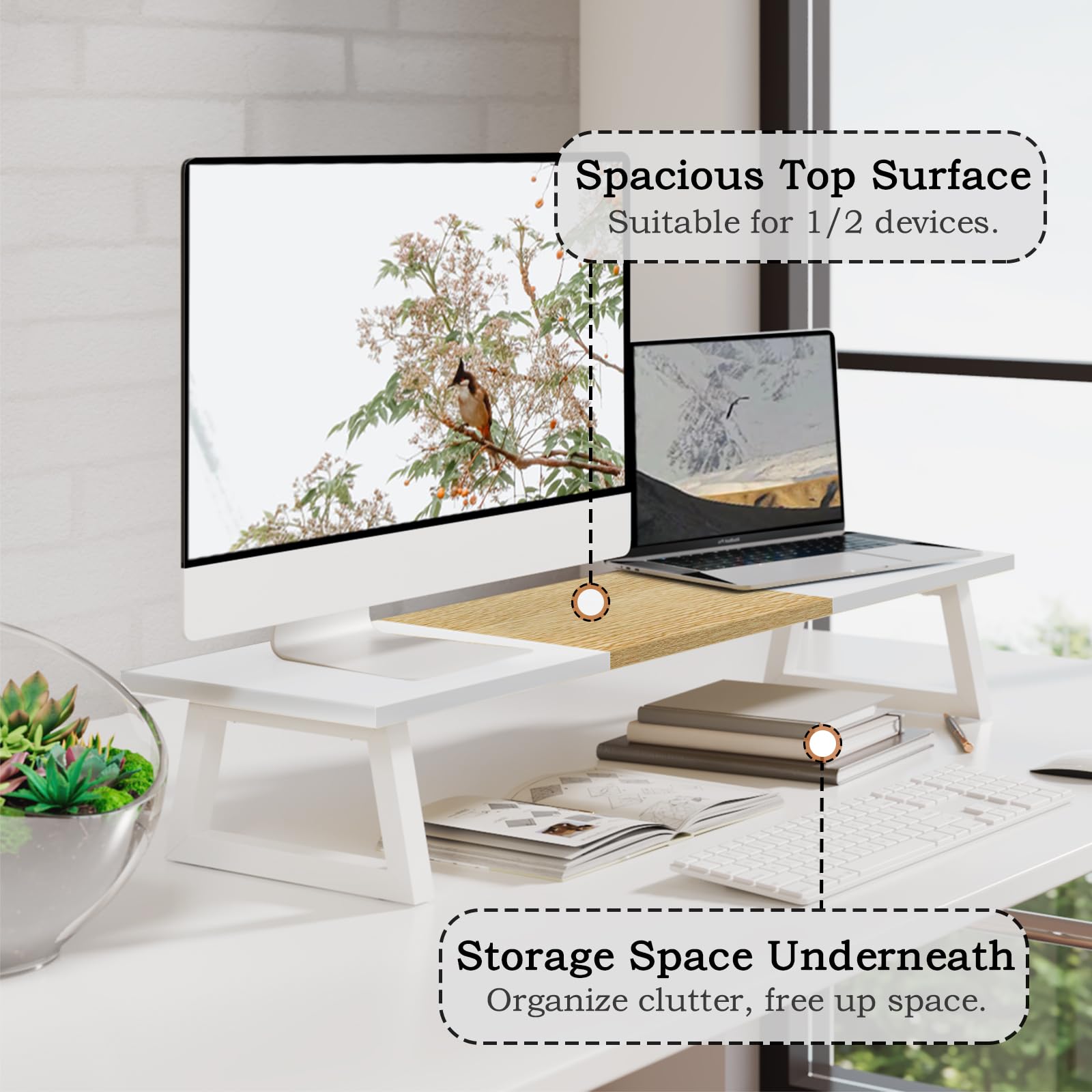 Snapklik.com : TEAMIX Dual Monitor Riser