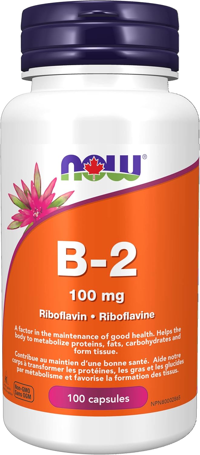 Now Foods B-2 100mg 100cap : Amazon.ca: Health & Personal Care