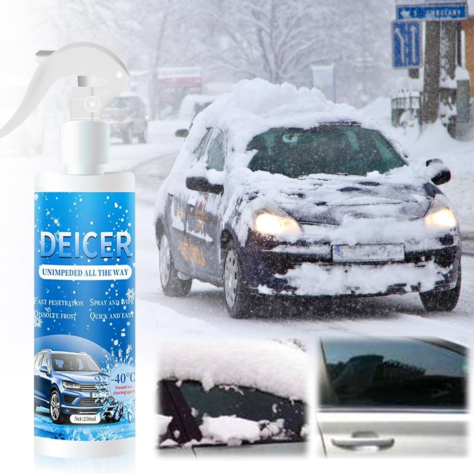 Amazon.fr : Accéleration de la Fonte de Glace, Spray Dégivrant Voiture ...
