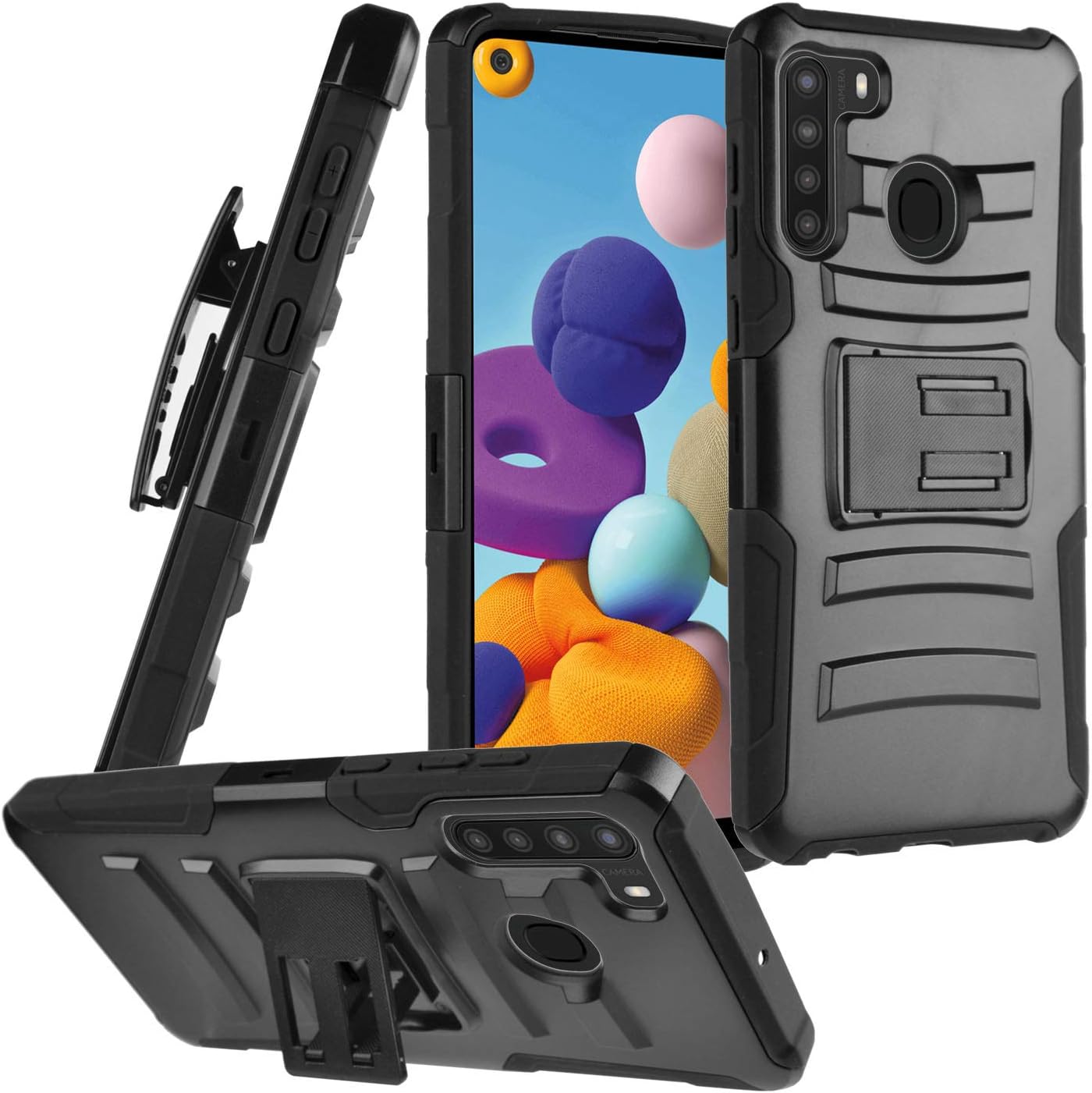 Amazon.com: Black Horizontal Leather Pouch For Samsung Galaxy S Epic 4G ...