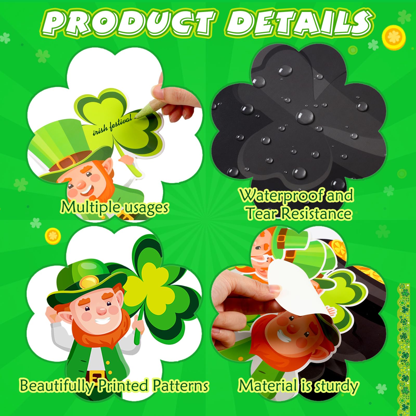 Snapklik.com : Pasimy 64 Pcs St Patricks Day Bulletin Board Decoration ...