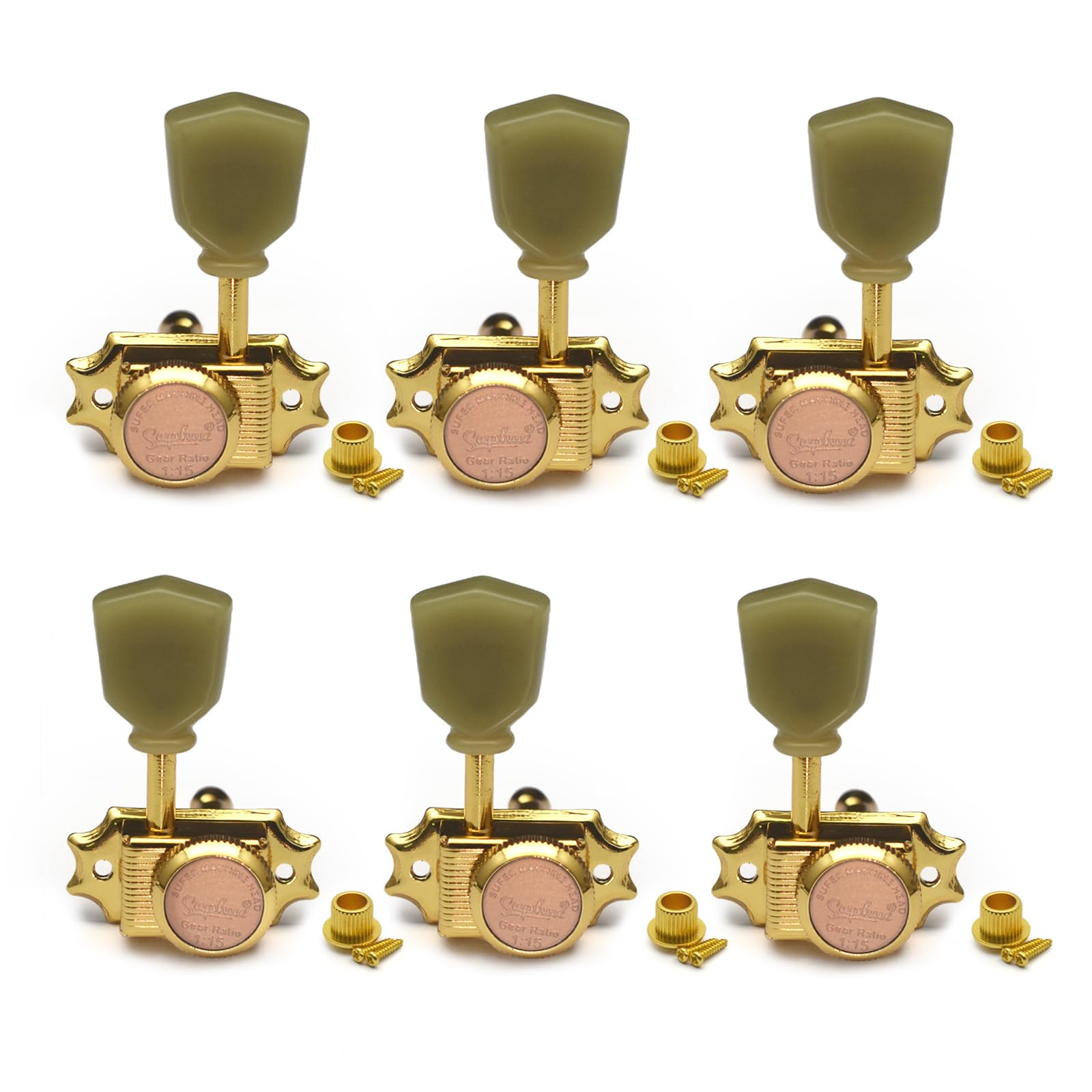 Amazon.com: SAPHUE 3+3 Vintage Style Locking Guitar Machine Heads – 1: ...
