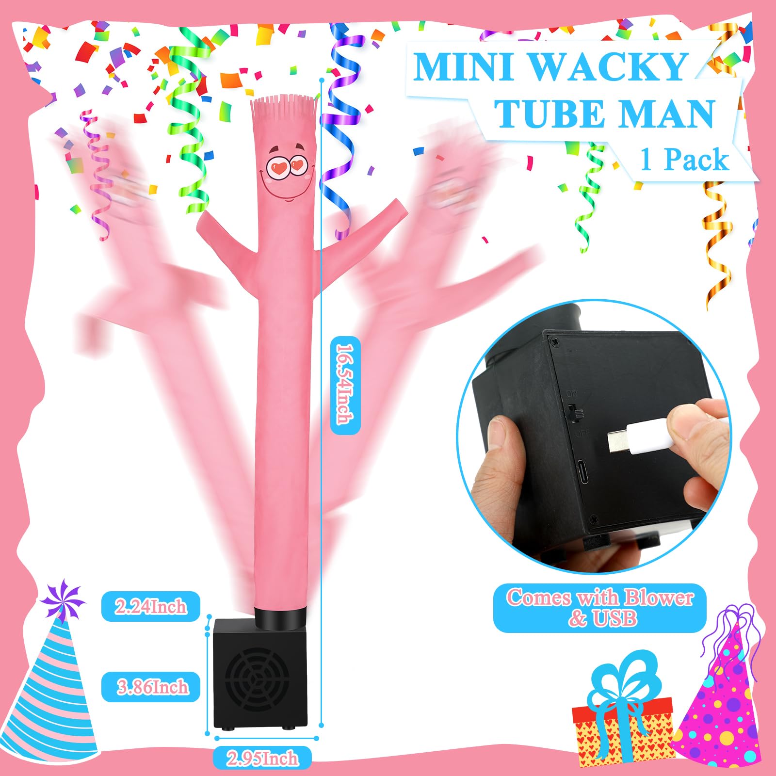 Snapklik.com : Poen Mini Wacky Waving Inflatable Tube Guy For Kids Gift