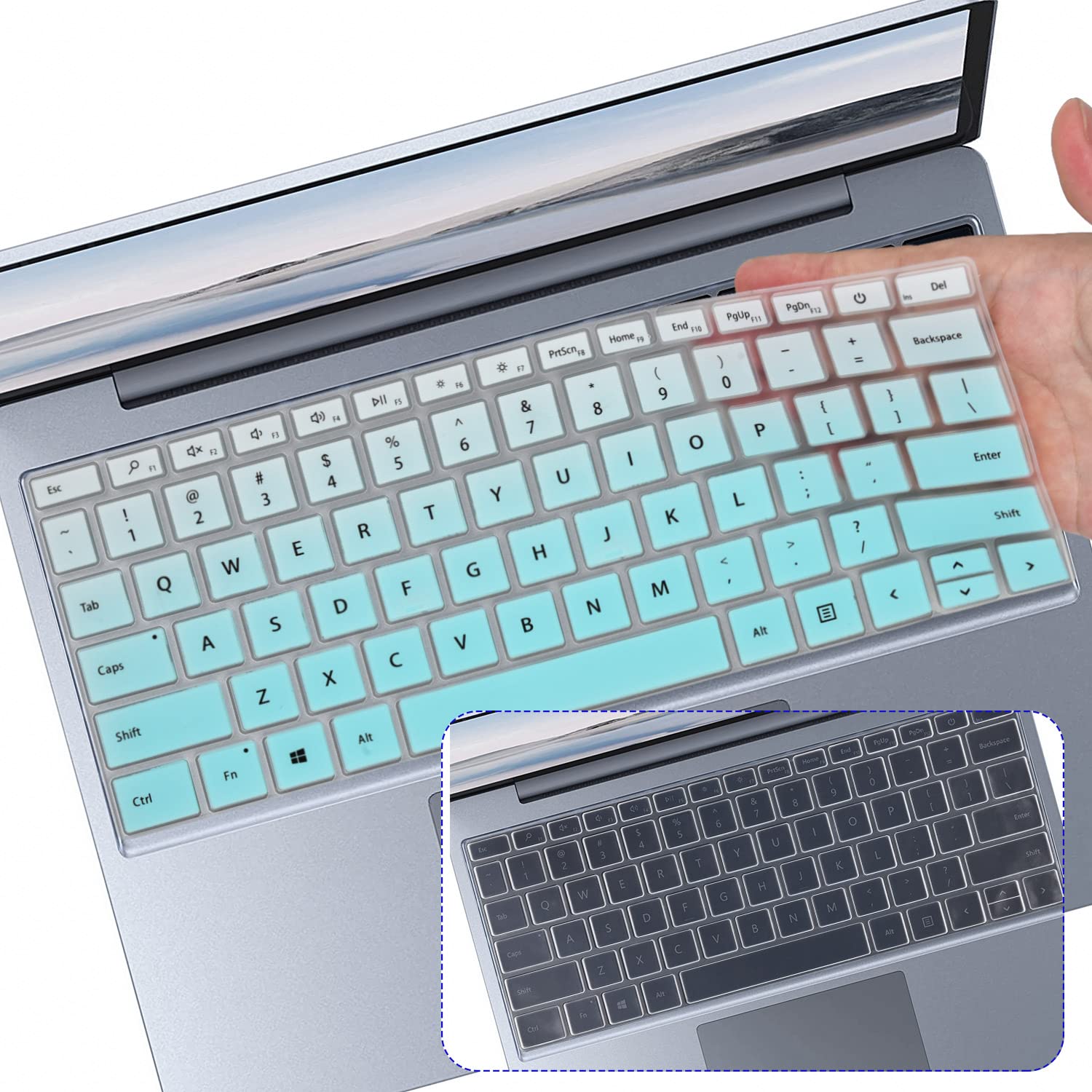 Buy 2Pack Keyboard Cover for Microsoft Surface Laptop Go 2 12.4 ...