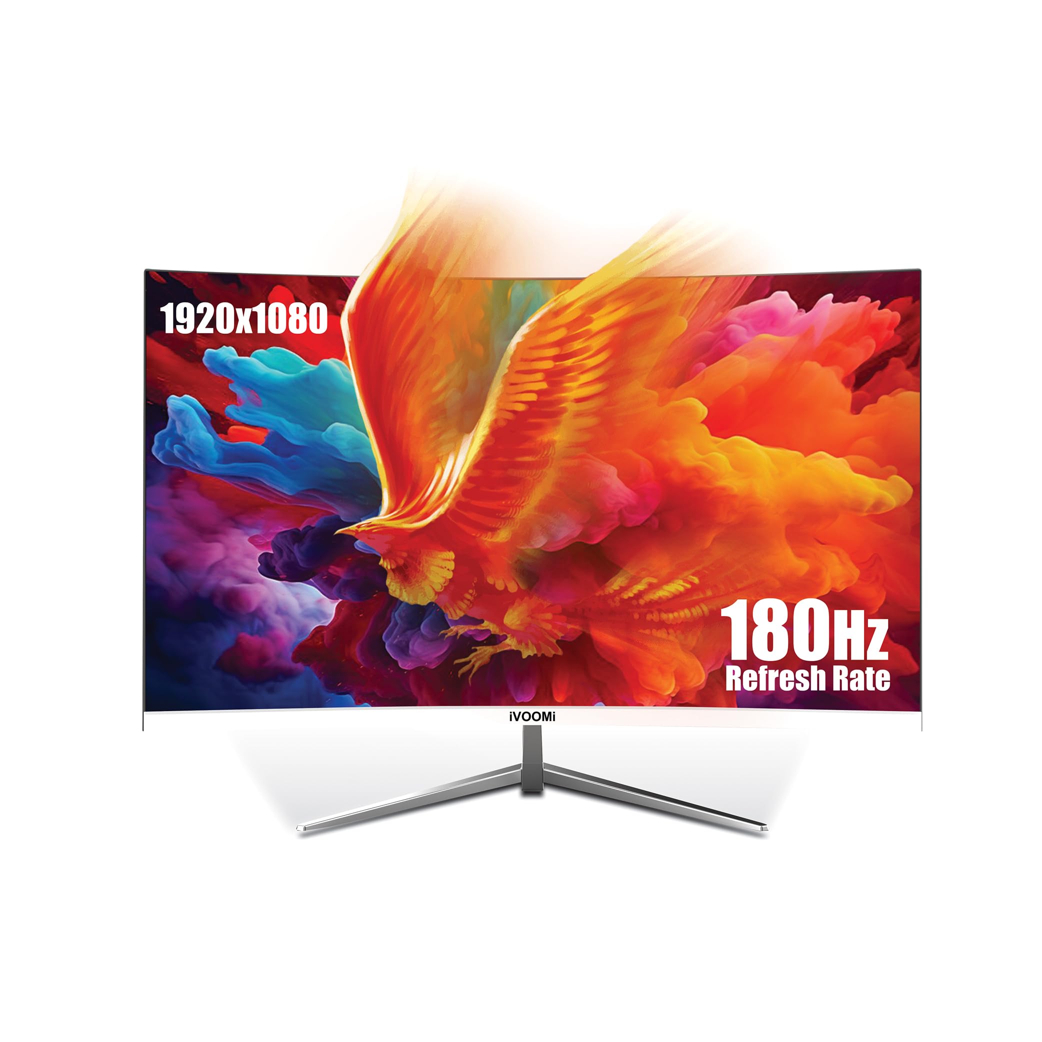 iVOOMi 32" Curve LED Monitor (80cm) with in-Built Speaker, 16:9 Ratio ...