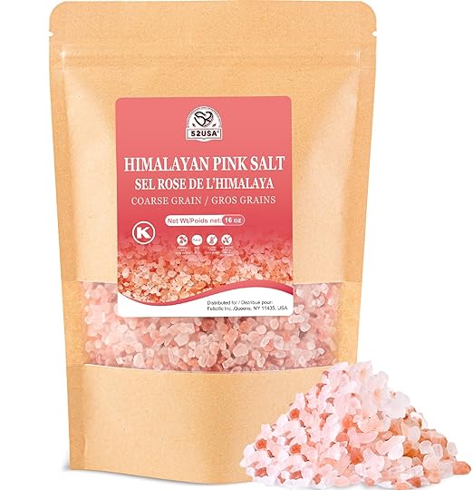 Amazon.com: 52USA Himalayan Pink Salt Coarse, Coarse Grain 1 lb, Pink ...