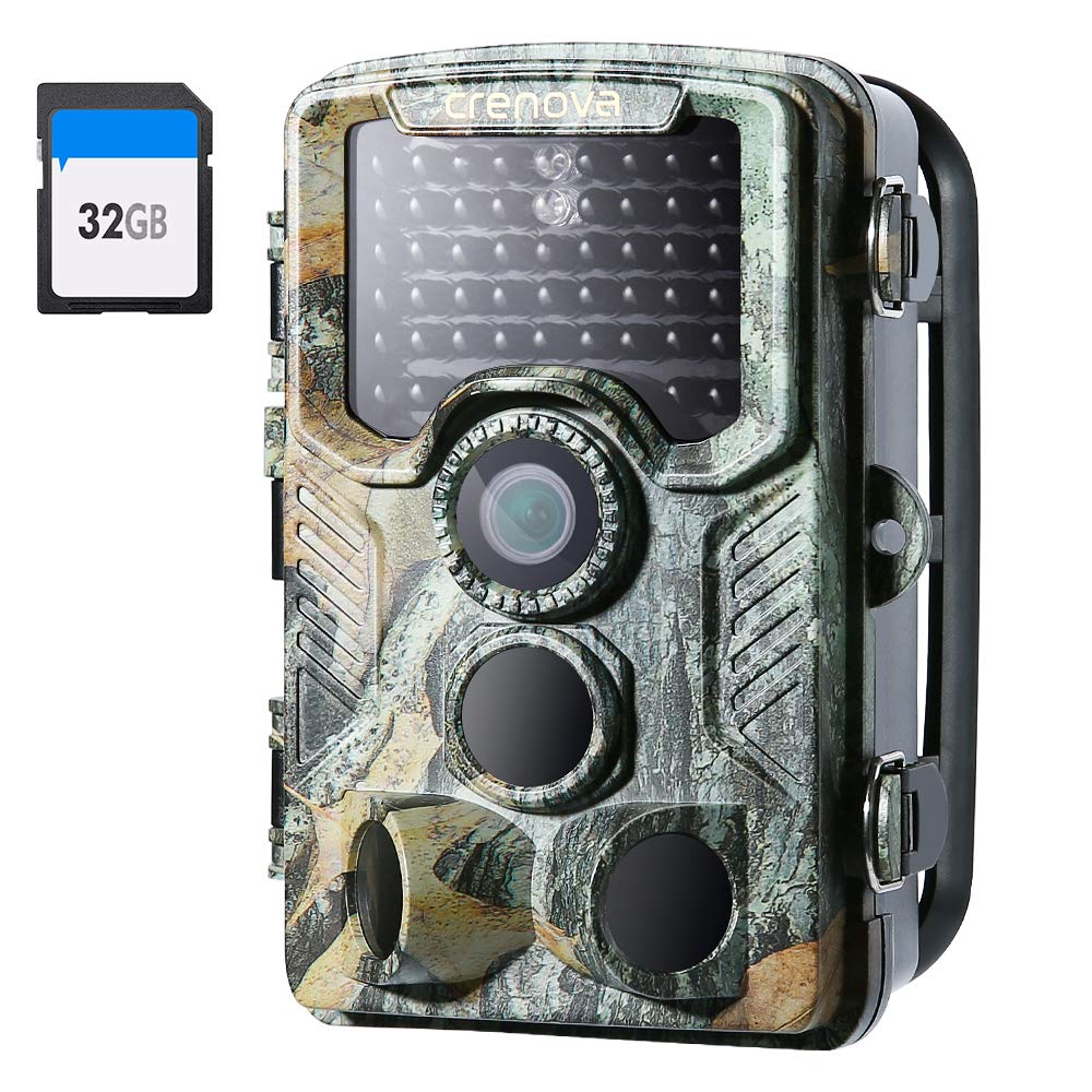 Crenova Trail Camera 4K WiFi Wildlife Camera Include 32GB SD Card 42 ...