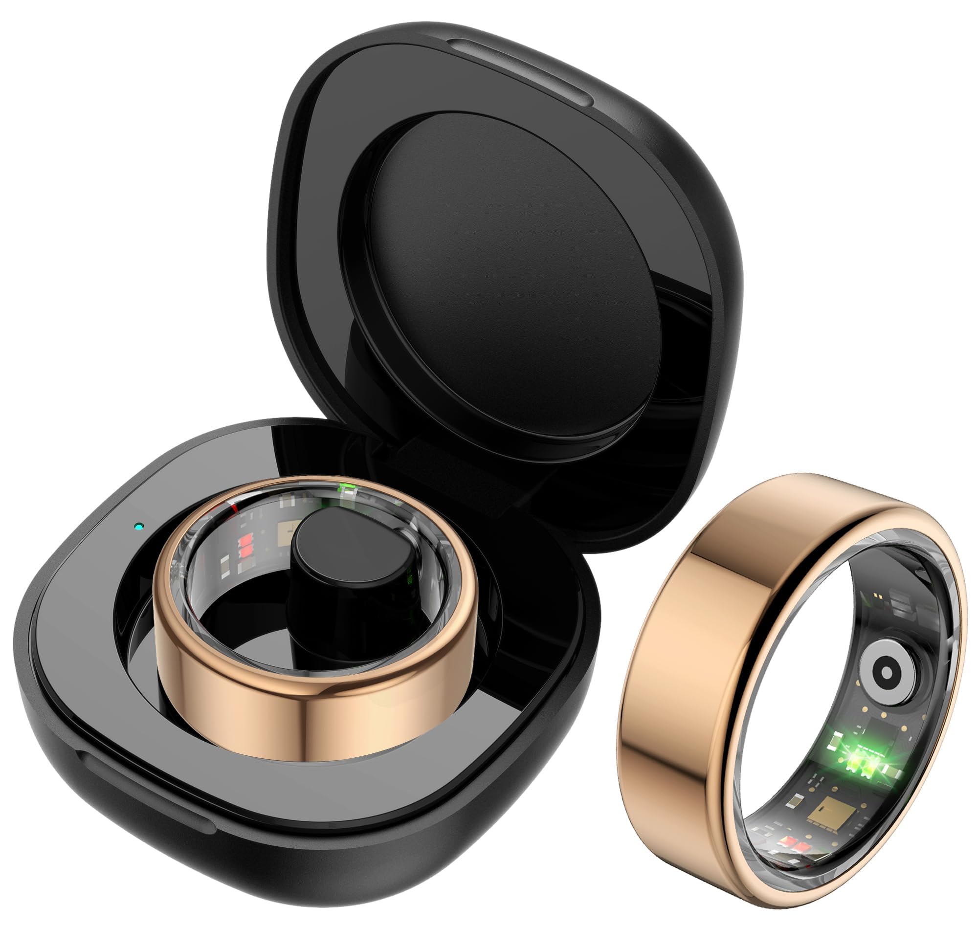 Amazon.com: CNBRO Smart Rings for Women Men Fitness Ring Heart Rate ...