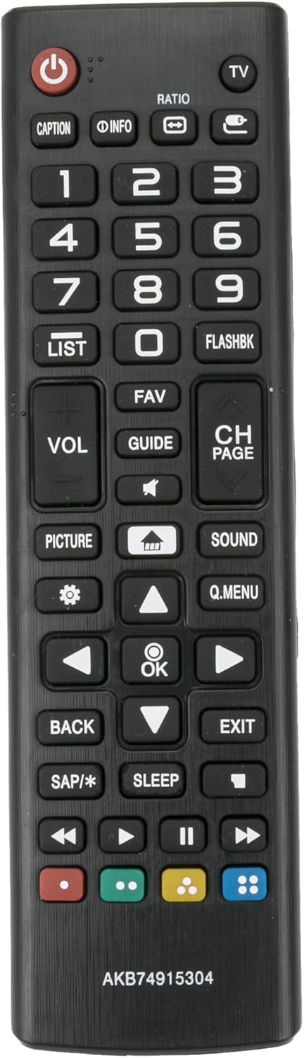Amazon.com: New AKB74915304 Remote Control for LG LCD LED TV 43LH5700 ...