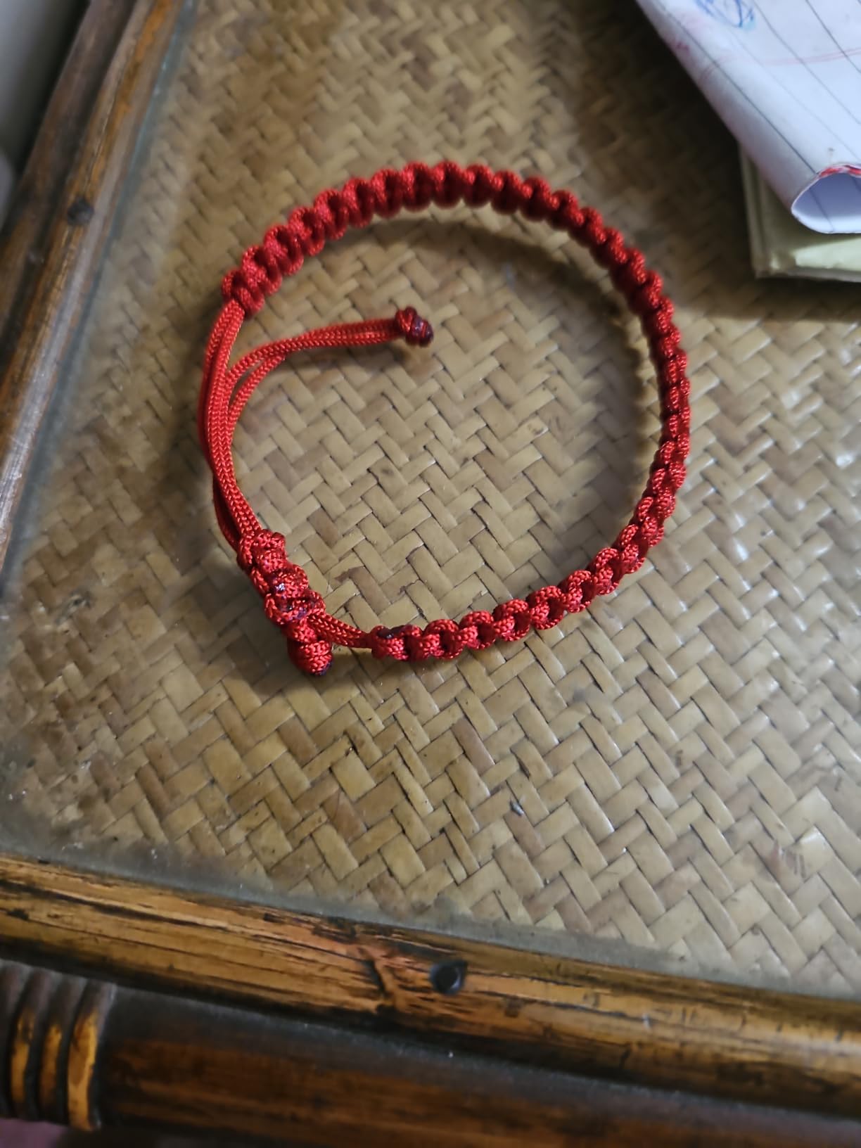 Buy Avneev Red Thread Bracelet HANDMADE Adjustable Paracord Positive ...