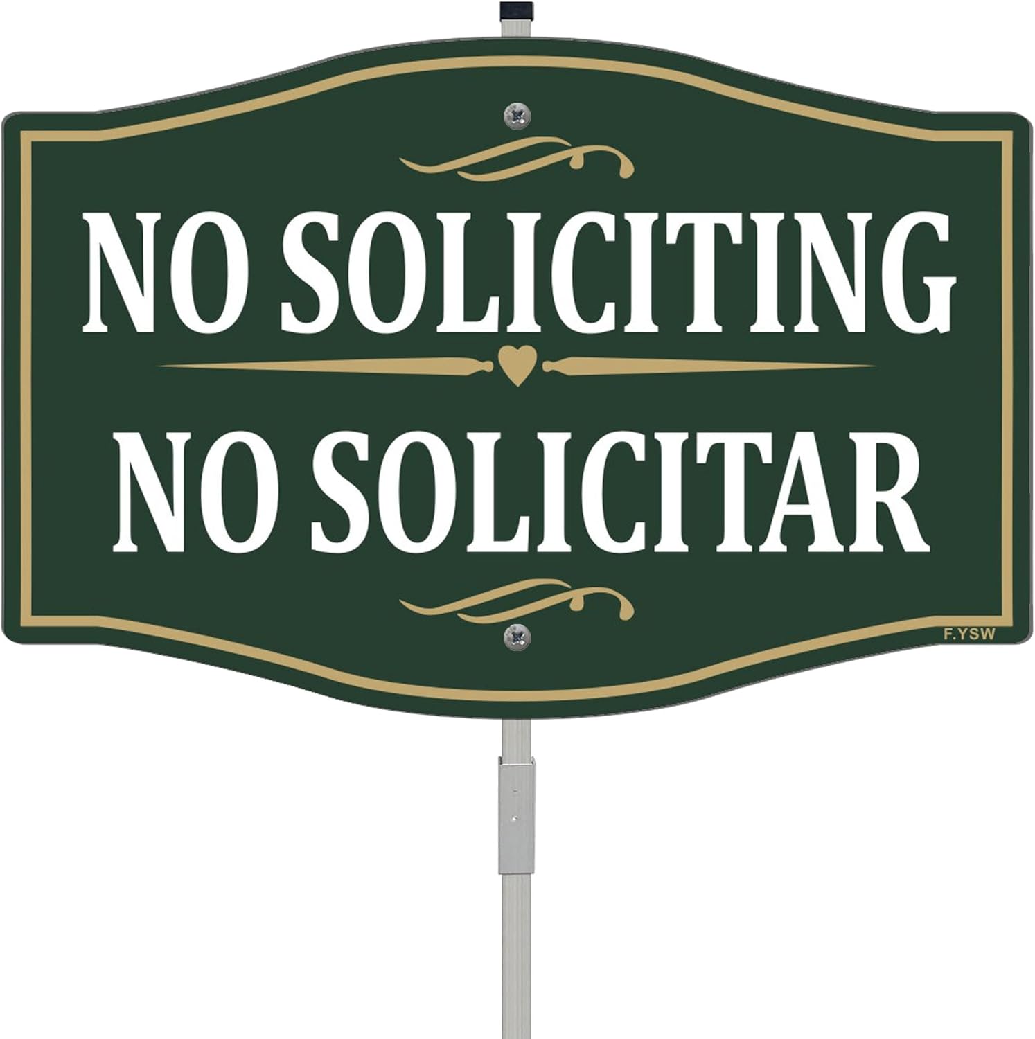 Amazon.com : SImkha No Soliciting No Solicitar Sign 12" x 8" With 35 ...
