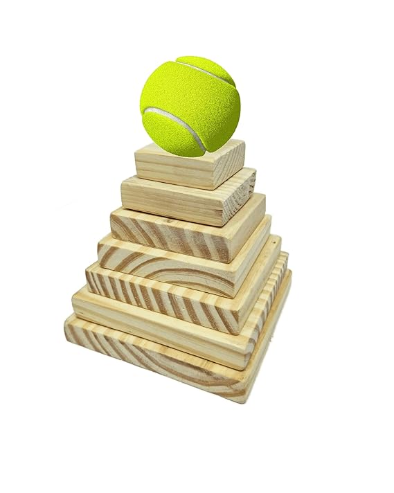 Buy MUREN® Seven Stone Lagori Pitthu Wooden Game with Ball for Kids ...