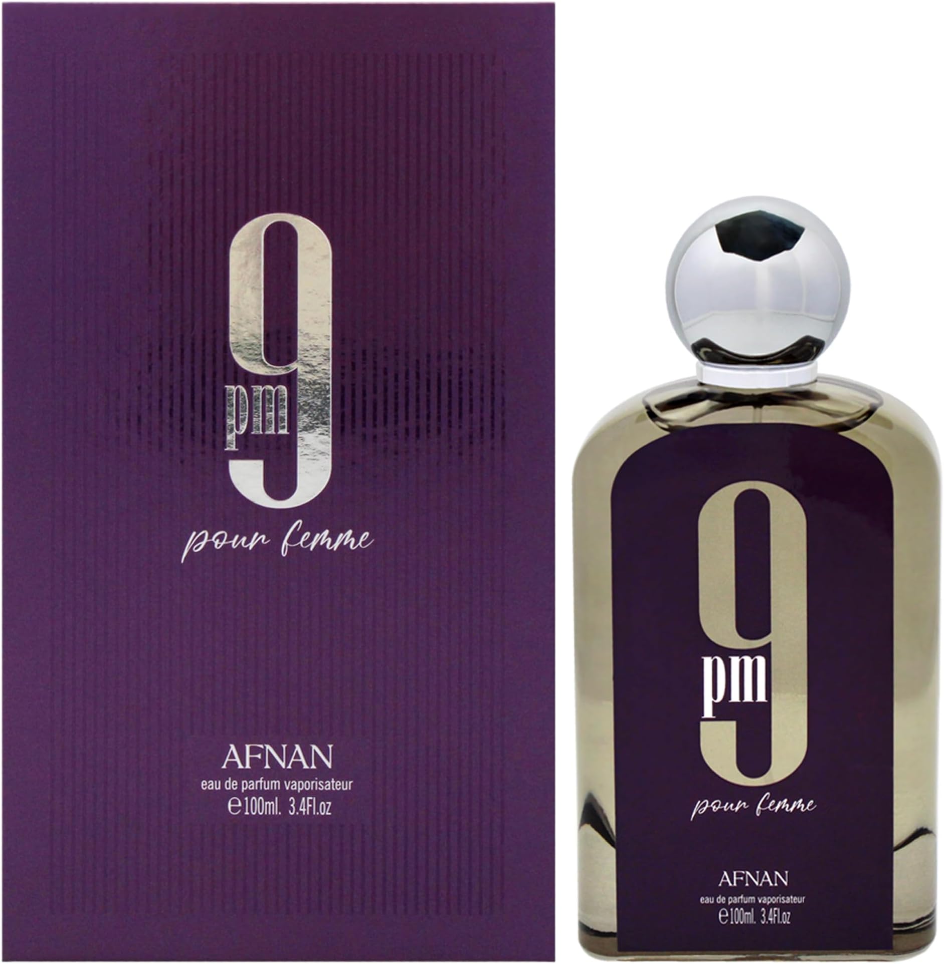Amazon.com : Afnan 9 PM Pour Femme for Women - 3.4 oz EDP Spray ...