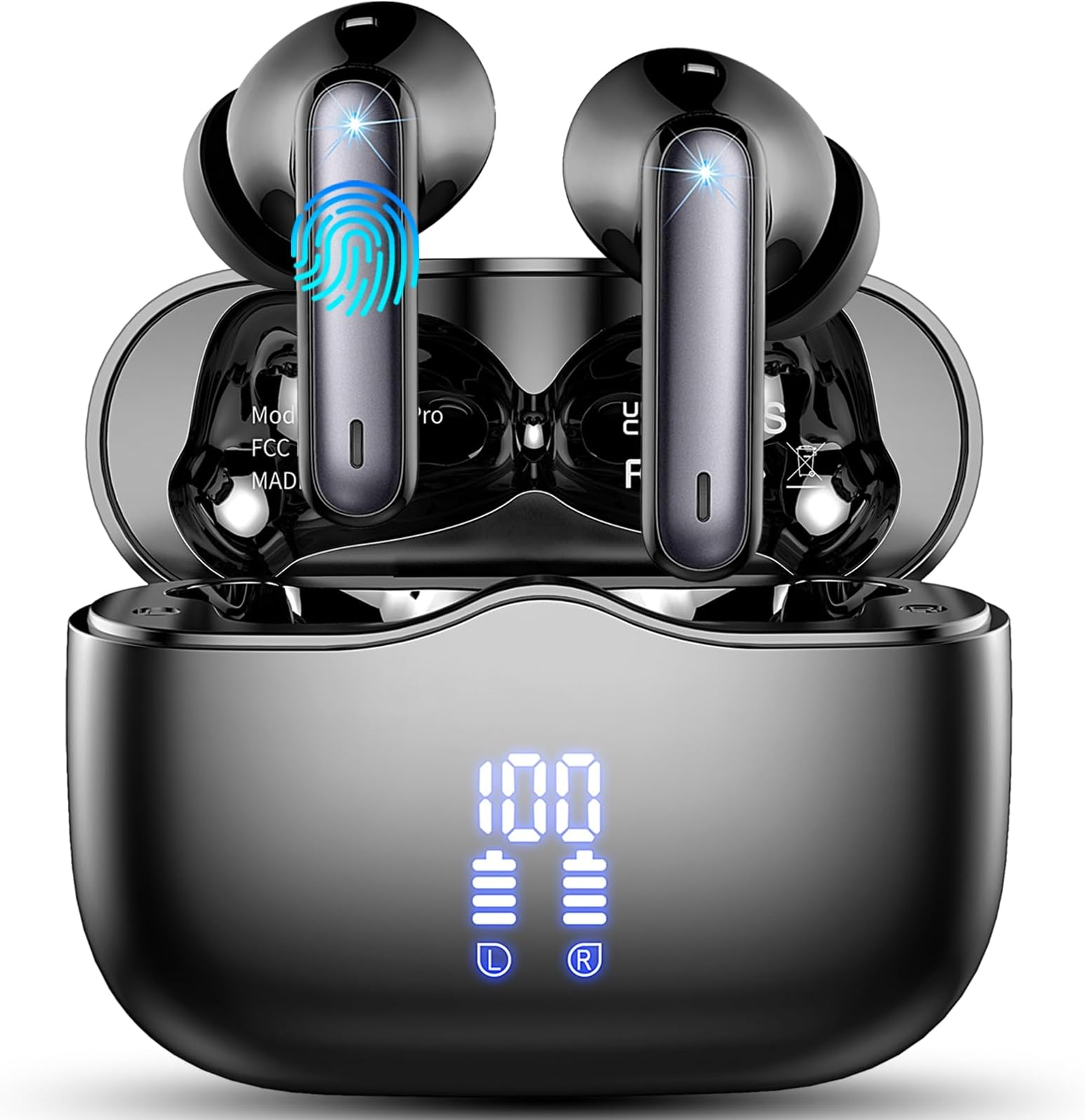 Wireless Earbuds, 2025 Bluetooth 5.3 Headphones in Ear buds HiFi Stereo ...