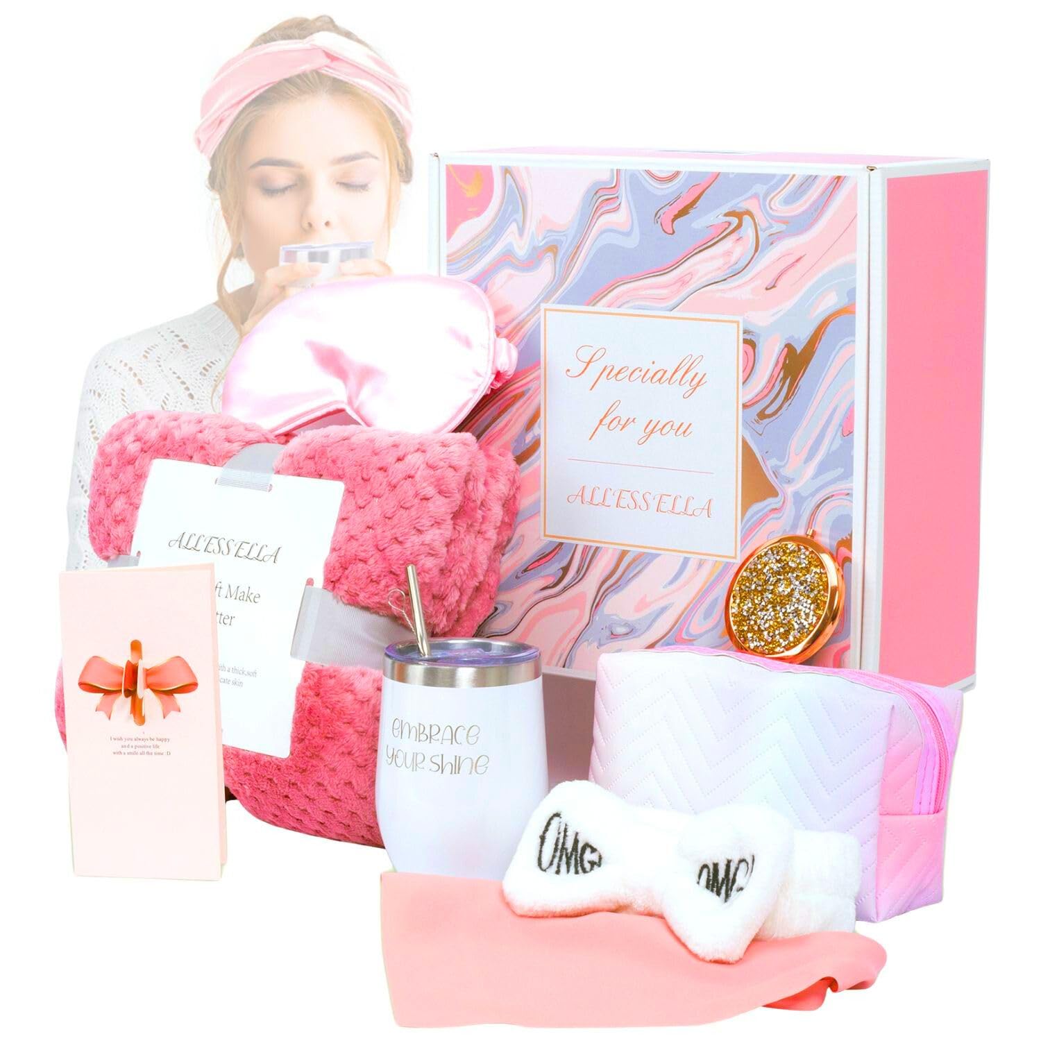 Amazon.com: Women's Gift Box (Luxury Self Care Set) Anniversary ...