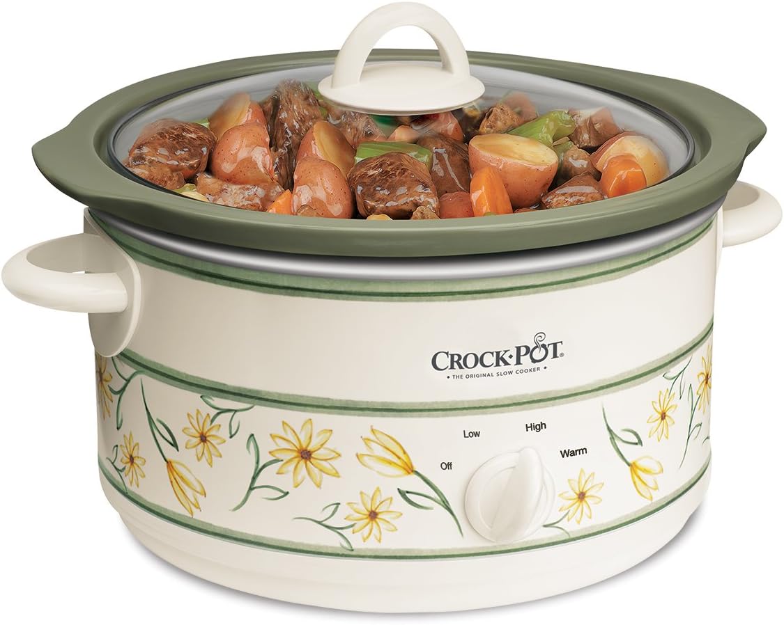 Amazon.com: Crock-Pot SCR500-GF 5-Quart Slow Cooker, White: Home & Kitchen