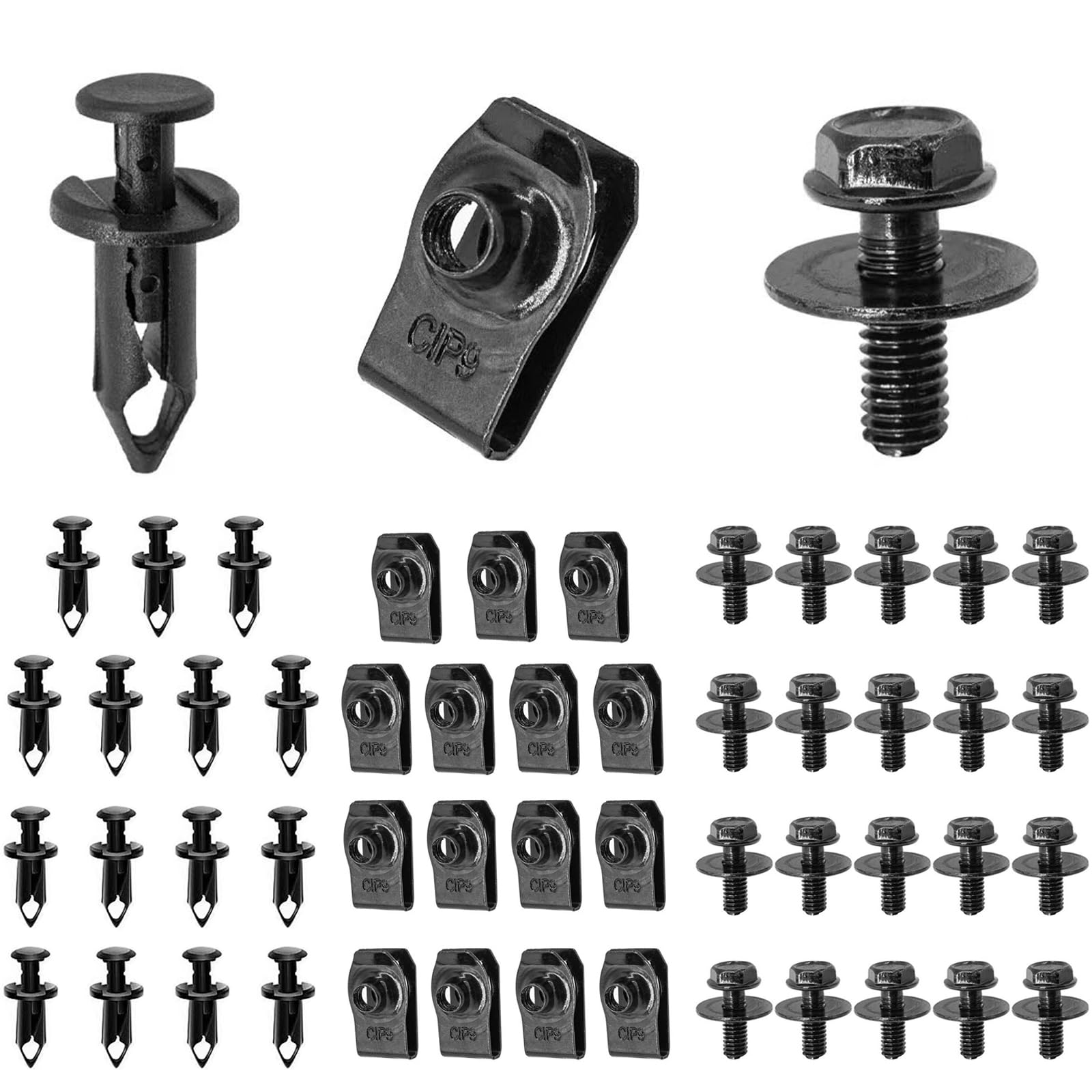 Amazon.com: GUIHUAMIGA 50 PCS Engine Under Cover Splash Shield Guard ...