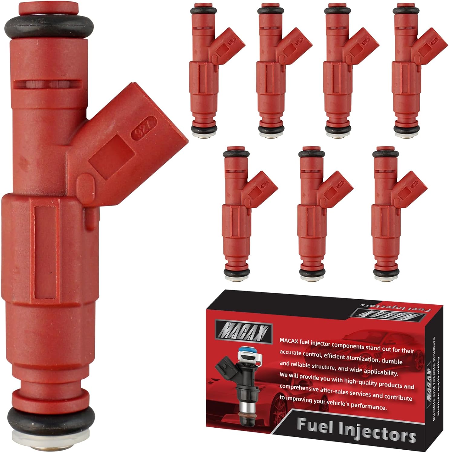 Amazon.com: MACAX Set of 8 Fuel Injectors 0280155934 Replacement ...
