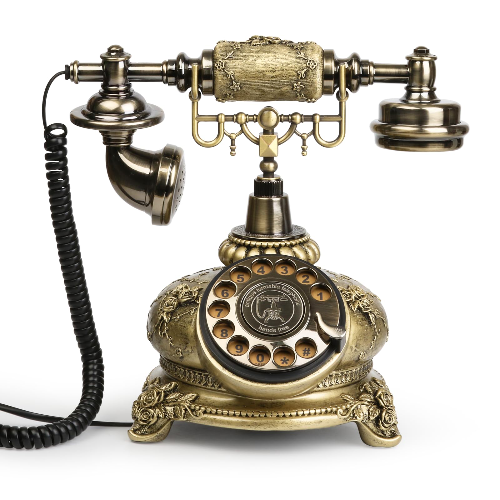 Amazon.com : Sangyn Vintage Phone Retro Rotary Landline Phone Old ...