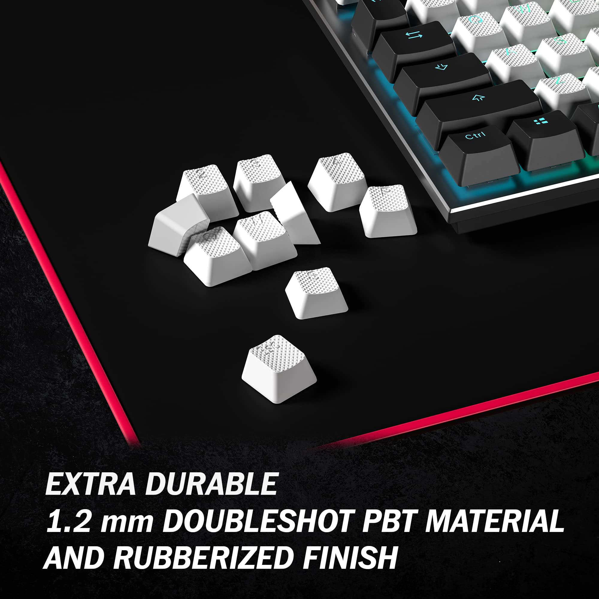 Snapklik.com : HK Gaming Rubber Keycaps Set Anti-Slip Texture ...