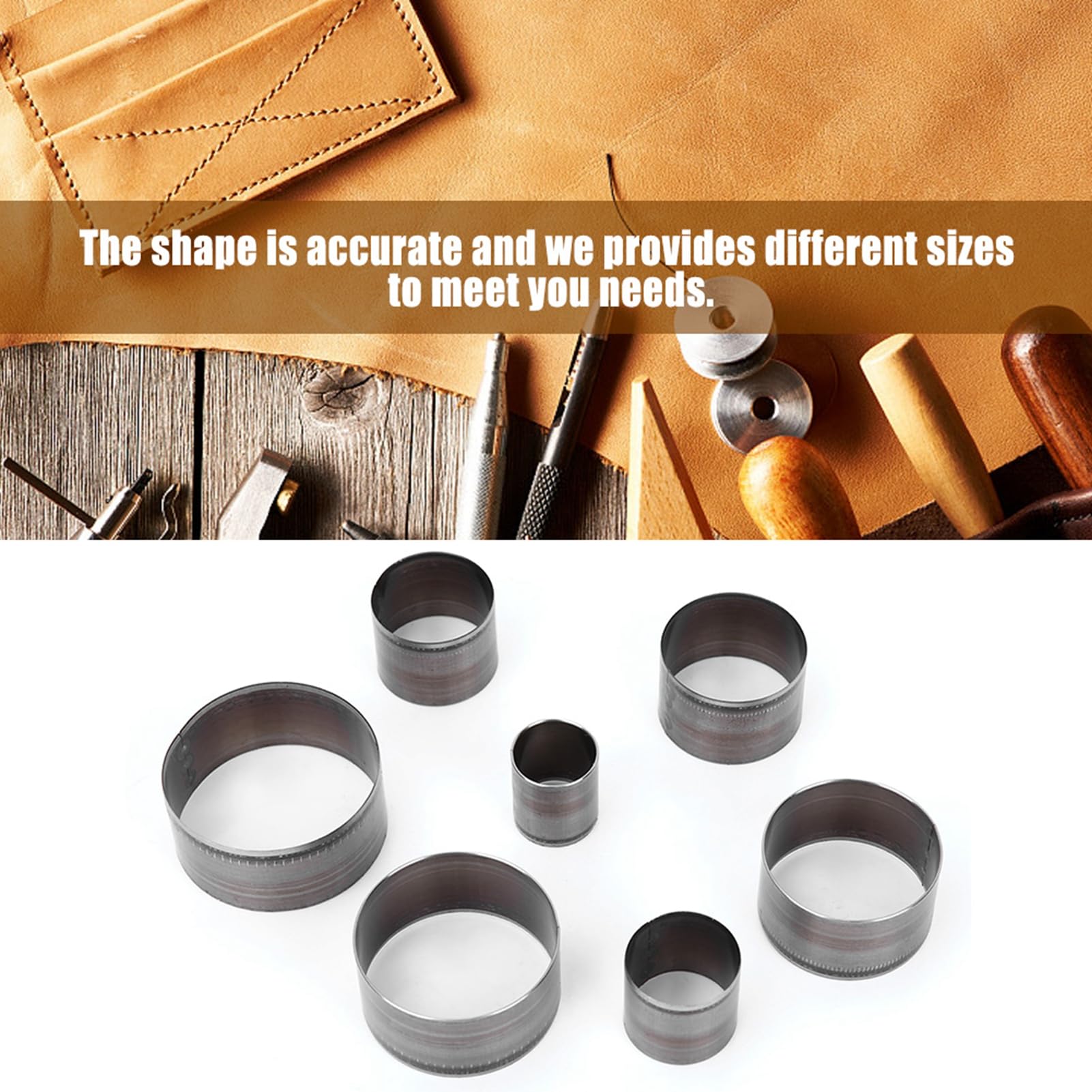 Rhombic Cutters 7-Piece Rhombic Leather Punch Die Set - 20mm To 50mm ...