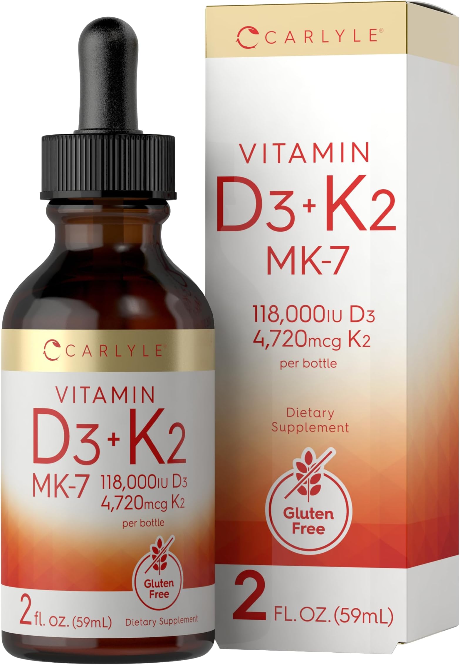 Amazon.com: Ultra6 Nutrition Vitamin D and K2 Drops - Liquid Vitamin D3 ...