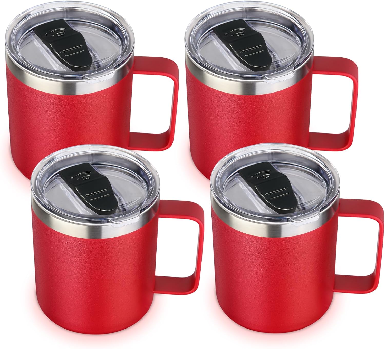 Amazon.com: Volhoply 14oz Insulated Stainless Steel Coffee Mug with Lid ...