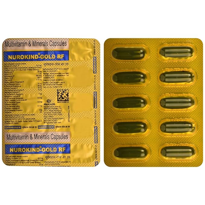 Nurokind-Gold RF - Strip of 10 Capsules : Amazon.in: Health & Personal Care