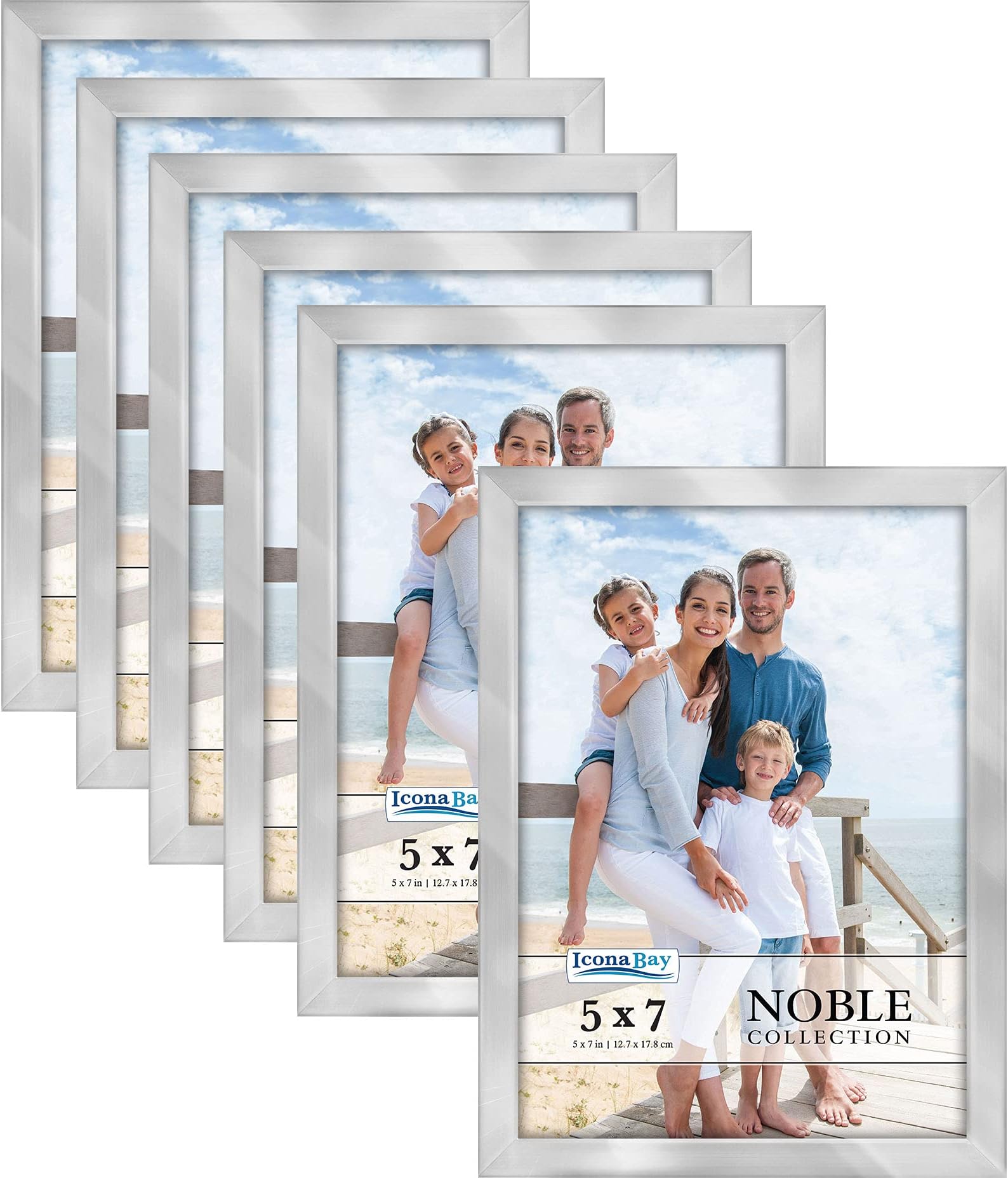 Amazon.com: Trading Card Display Frame-10 Cards-Silver Frame Black ...
