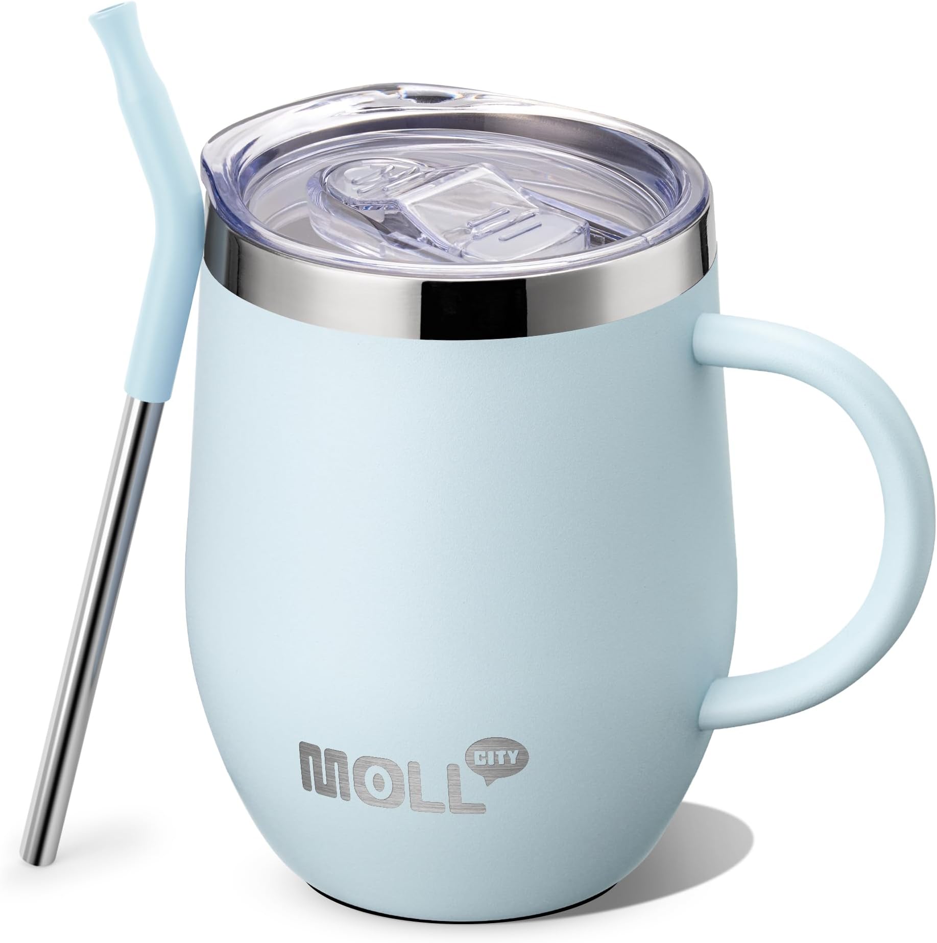 Amazon.com | BJPKPK 10oz Tumbler With Handle Stainless Steel Insulated ...