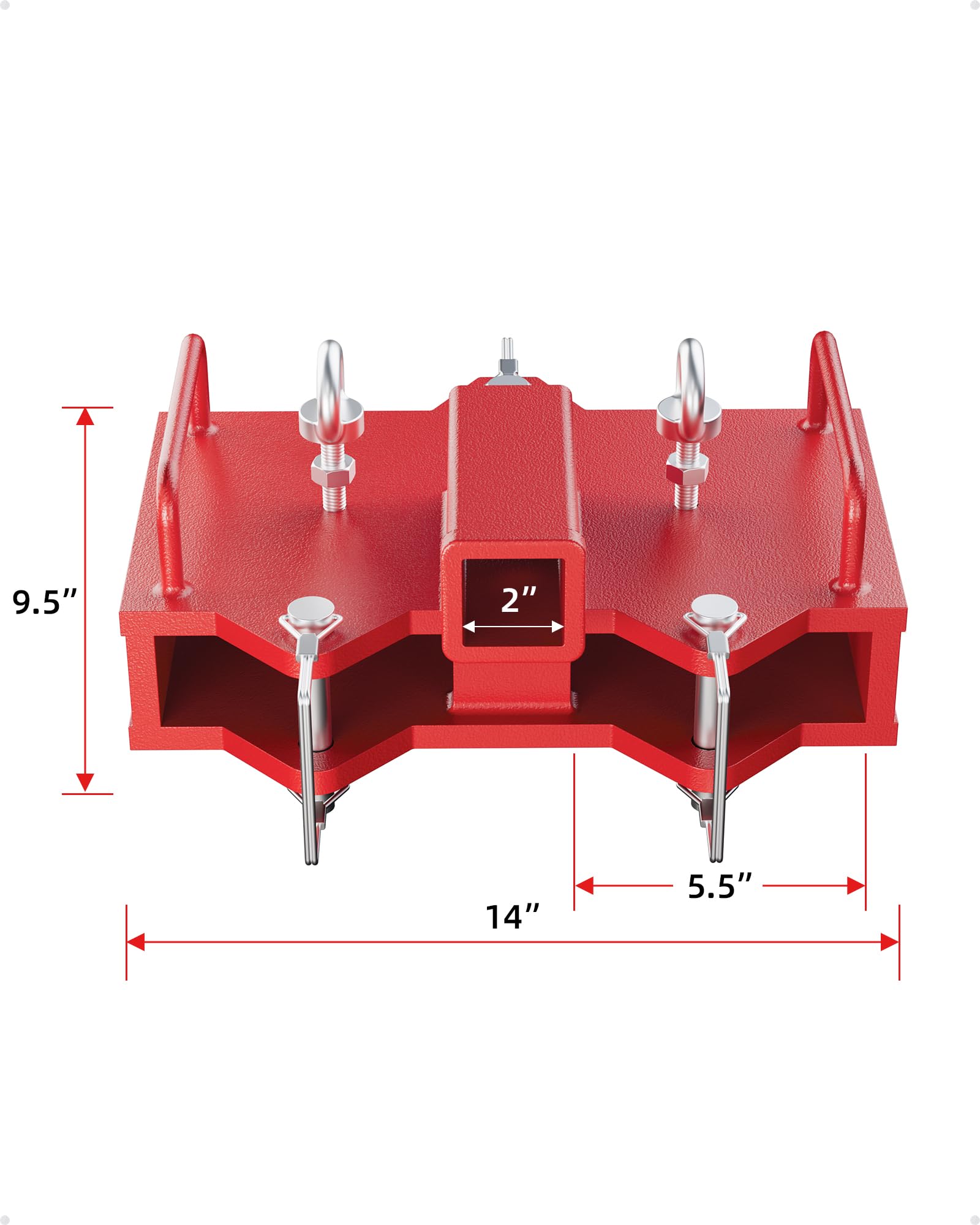 Snapklik.com : DEXSO 2 Inch Forklift Trailer Hitch Receiver For Dual ...