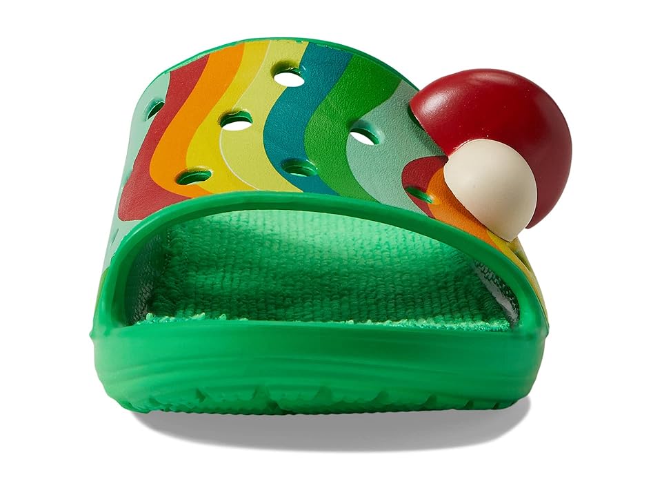 Crocs Zen Garden Sensory Classic Terry Cloth Slide (Grass Green) Shoes ...