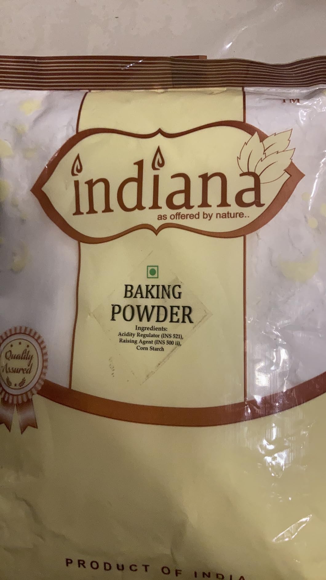 Indiana Baking Powder Pure Alumunium-Free, 400g : Amazon.in: Grocery ...