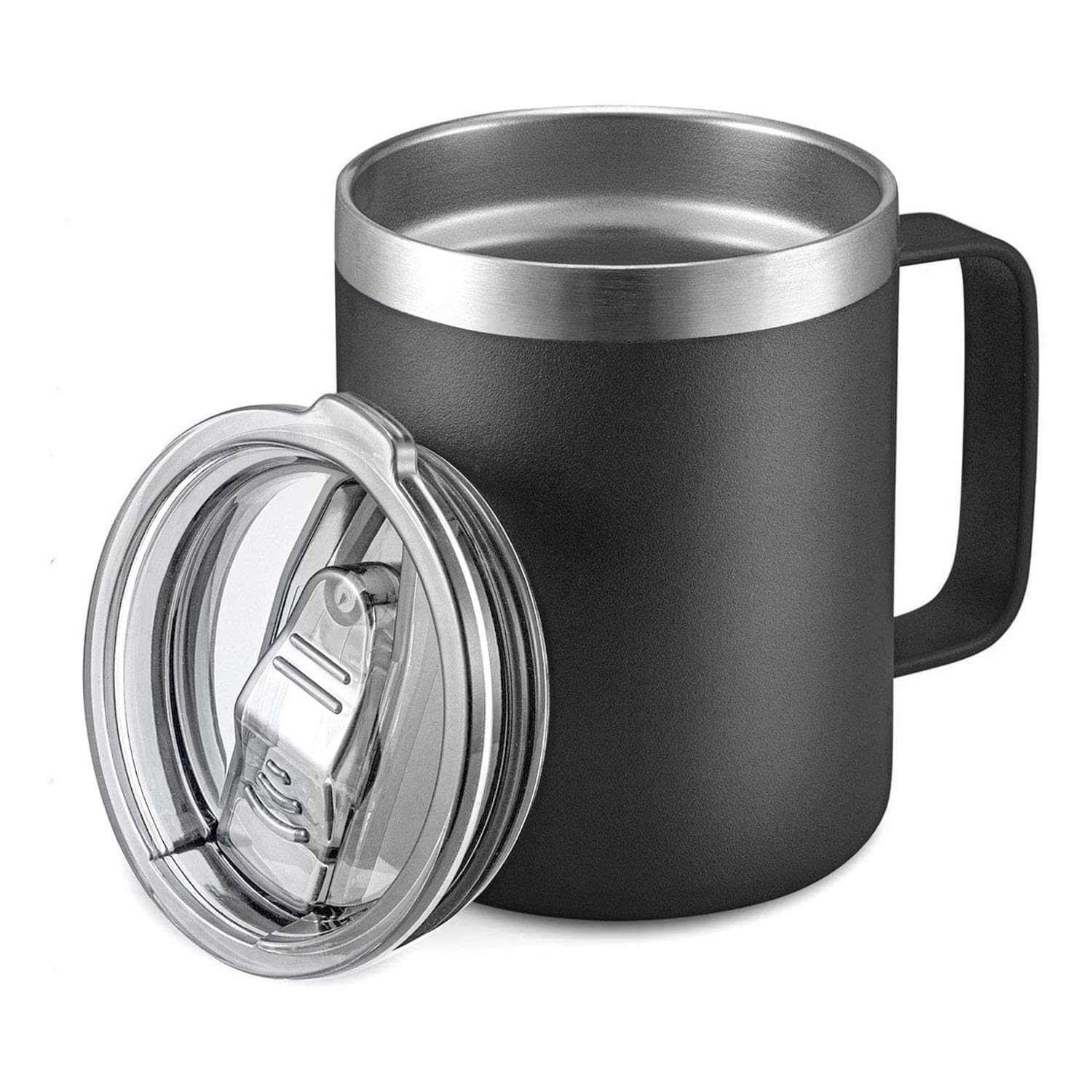camako Desk Mug,Stainless Steel Coffee Mug with Handle,Insulated Coffee ...