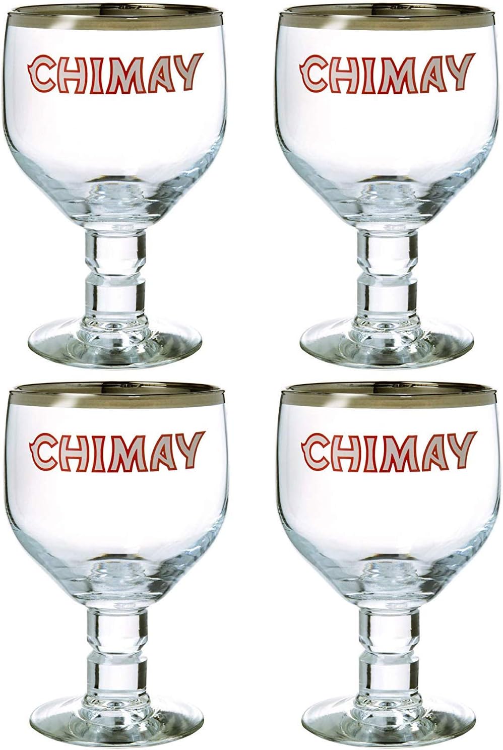 Amazon.com | Chimay Signature Chalice Glass - 33 CL- Set of 4: Mixed ...